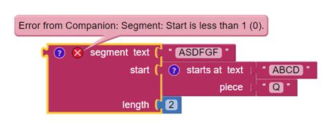 Invalid Text Operation Segment Start Is Less Than MIT App Inventor Help MIT App