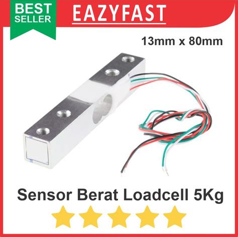 Sensor Berat Loadcell 5kg 5 Kg Load Cell Arduino Bar Scale Weight