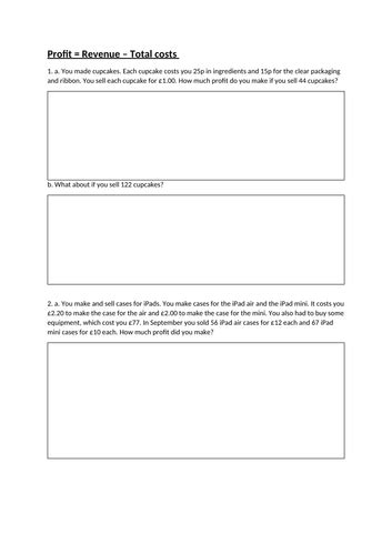 Igcse Business Edexcel Theme 3 3 3 Cost And Break Even Analysis