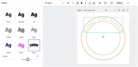 how to curve text with canva — grey barn media squarespace templates