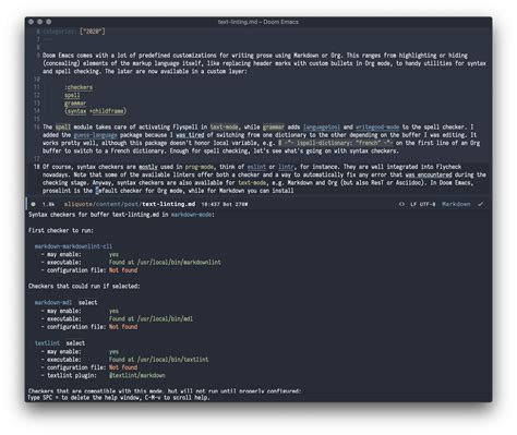 On Text Linting