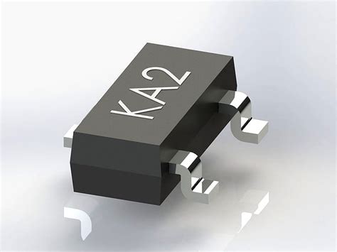 Smd Transistor 3d Model