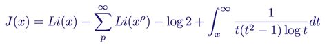 about the riemann prime counting function about the second term by