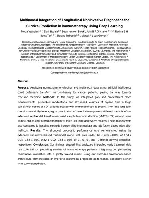 Multimodal Integration Of Longitudinal Noninvasive Diagnostics For