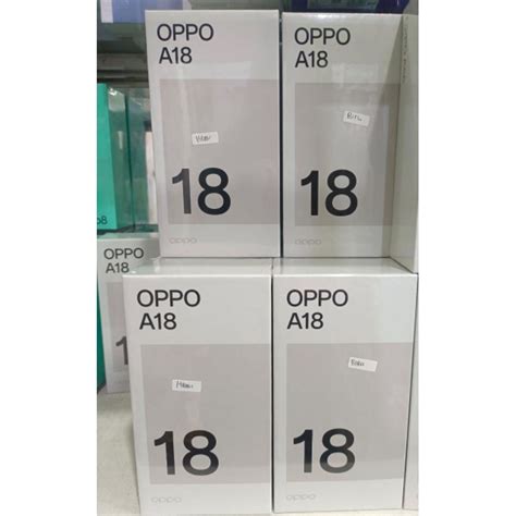 Jual HP OPPO A18 RAM 4 128 GB GARANSI RESMI Shopee Indonesia