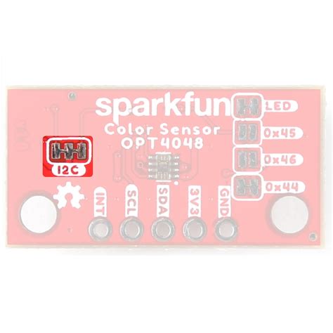 Hardware Overview Sparkfun Tristimulus Color Sensor Opt4048dtsr
