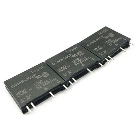5V 12V 24V DC AC Solid State Relay Module G3MB 202P PCB SIP SSR AC 240V 2A Snubber Circuit