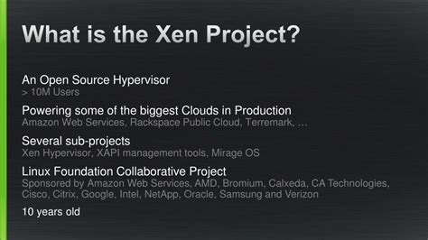 ppt xen open source hypervisor designed for clouds powerpoint