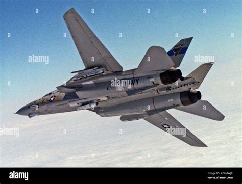 An Air To Air Left Underside View Of An F 14a Tomcat Aircraft Before