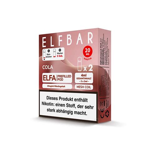 Elfbar Elfa Pods Cola 2 Stück Kaufen Vapstore®