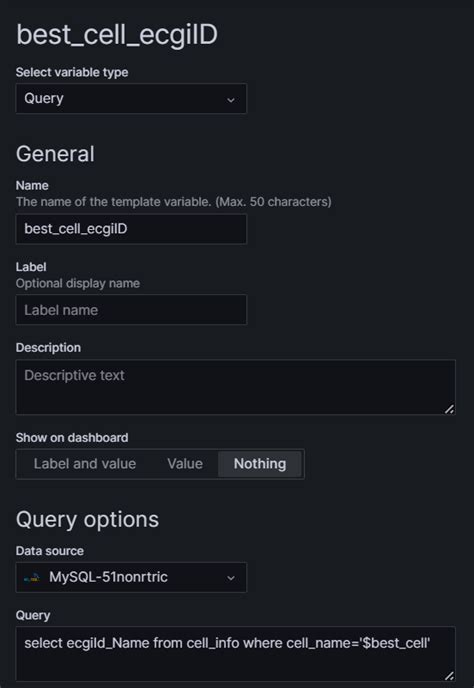 Unable To Execute Query Due To Variables Not Decoding Mysql Grafana