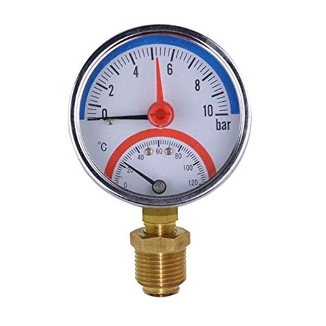 Buy JINKEBIN Pressure Gauge MM Radial With Multifunctional Ball Valve Temperature And Pressure