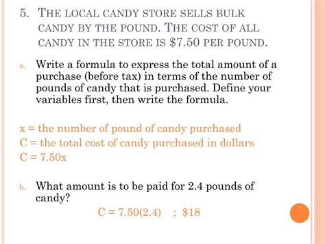 Ppt Using Variables To Represent Co Varying Quantities And Define Formulas Powerpoint