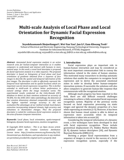 pdf multi scale analysis of local phase and local orientation for
