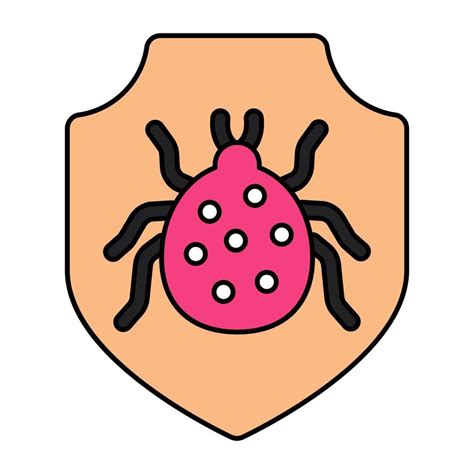 An Editable Design Icon Of Bug Security 12802692 Vector Art At Vecteezy