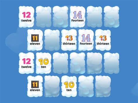 Numbers Pairs Matching Pairs