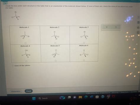 Answered Check The Box Under Each Structure In Bartleby