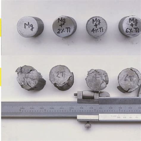 A Photograph Of Real Samples Before And After Compression Test Download Scientific Diagram