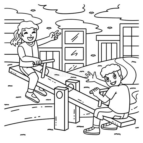 Playground Coloring Sheet 2025