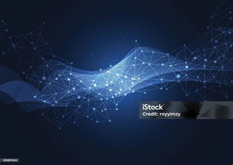 추상적인 기술 빅 데이터 시각화입니다 미래 공간 Infographic입니다 정보 미적 배경 디자인입니다 벡터 일러스트 레이 션