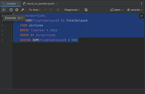 Using PyCharm To Read Data From A MySQL DataBase Into Pandas The PyCharm Blog