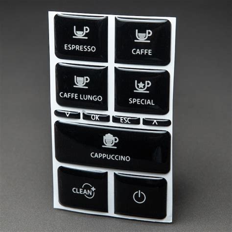 Una Caja Con Diferentes Botones De Espresso Y Espresso Foto Premium