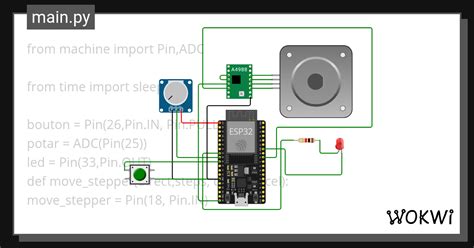 Moteur Pas A Pas Wokwi ESP STM Arduino Simulator