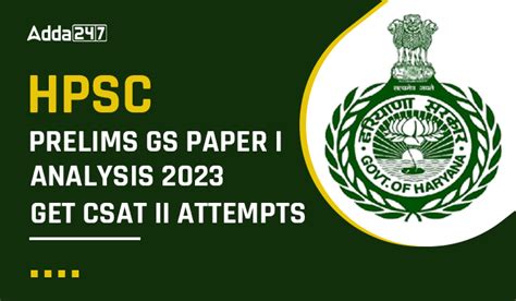 Hpsc Prelims Gs Paper I Review 2023 Get Csat Ii Attempts