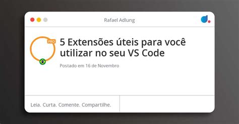 5 extensões úteis para você utilizar no seu vs code