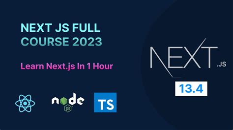 learn complete next js 13 4 in one video create a beautiful website