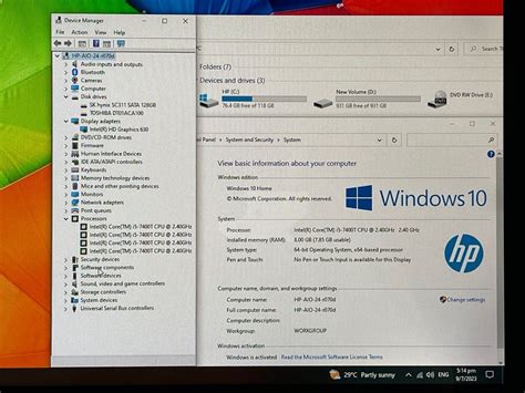 HP AiO All In One Inch FHD Desktop Computer PC Processor Intel I Storage M SSD GB