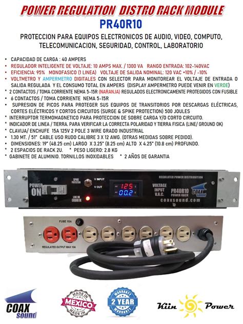 POWER REGULATION RACK MODULES COAXSOUND