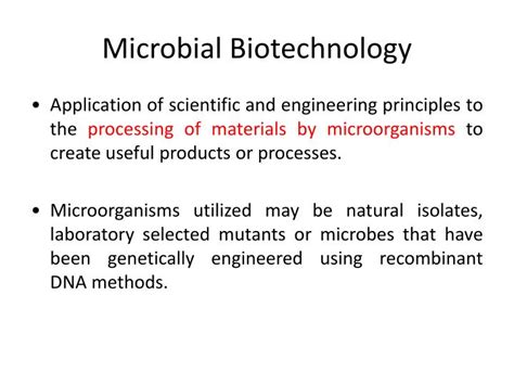 PPT Microbial Biotechnology PowerPoint Presentation ID