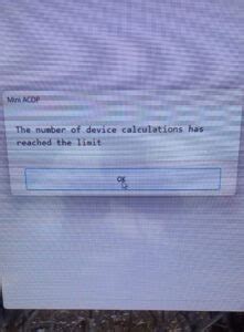 Yanhua Mini ACDP Exceed The Calculation Limit Solution OBDII Official Blog