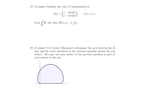 solved 7 8 points consider the curve p parametrized as