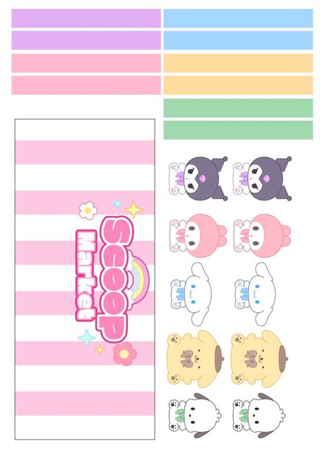 Sub ️산리오 스쿱마켓 놀이 ️ 🎀무료 도안공유🎀 종이구관 그리는법 쉬운 만들기 페이퍼 크래프트 미니어쳐 종이인형 옷입히기 네이버 블로그 In 2024