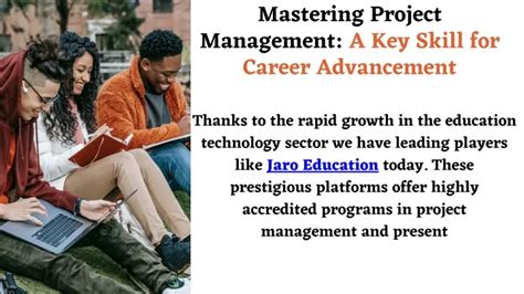 PPT Mastering Project Management A Key Skill For Career Advancement