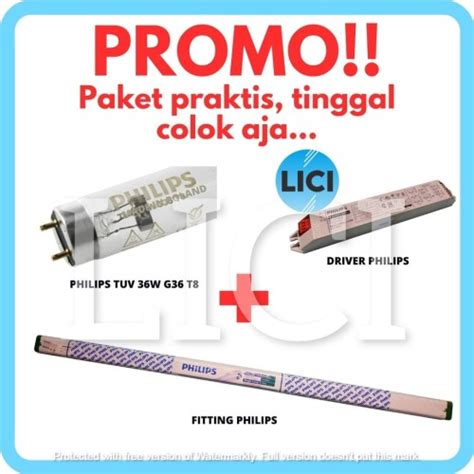 Jual Paket Lampu Uv W Philips Poland Rumah Lampu Philips Kota Surakarta Lici Shop
