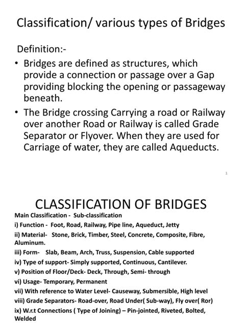 L 1 Classification And Various Types Of Bridges Download Free Pdf Truss Bridge