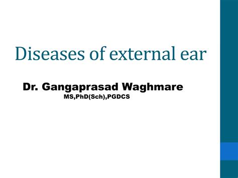 Diseases Of External Ear Pptx