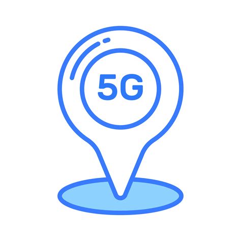 Location Pin With 5G Network Showing Concept Vector Of 5G Network Location 23878603 Vector Art