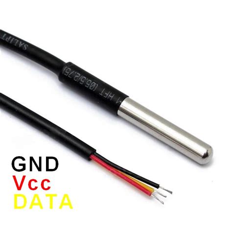Aerial Net DS B S DS B Wire Water Proof Temperature Sensor With M Cable