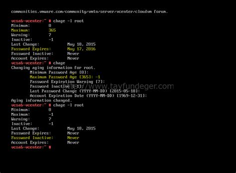 Vcenter Server Appliance 6 Root User Password Expire Vmware