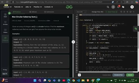 Want To Give The Max Circular Subarray Sum Problem A Try Swayam