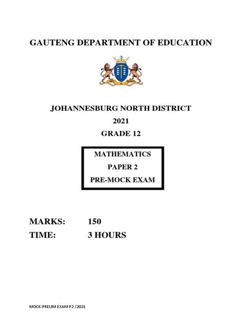 maths p2 mock exams pdf regression analysis trigonometric functions