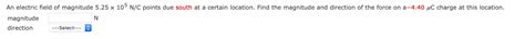 Solved Magnitude N Direction