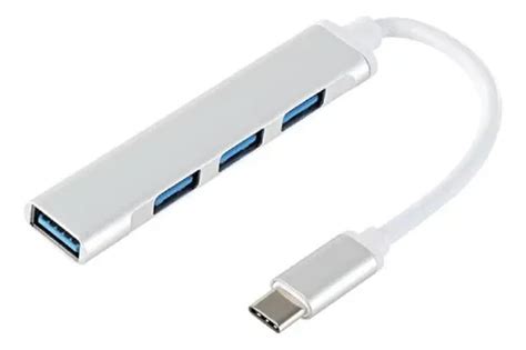 Hub Usb Tipo C 4 Puertos Multipuertos Usb
