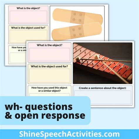 Object Functions Function And Use Questions Vocabulary Speech Language
