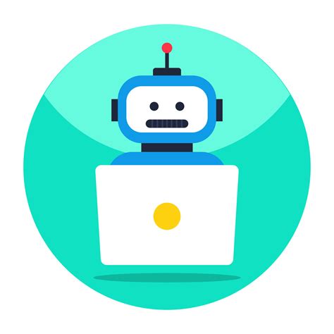 An Icon Design Of Talk Bot 9170633 Vector Art At Vecteezy