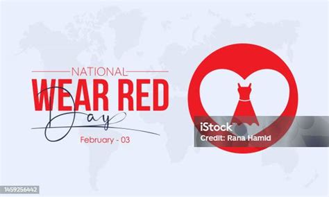 벡터 일러스트 레이 션 배너 디자인 템플릿 개념 2 월 3 일에 관찰 된 내셔널 웨어 레드 데이 0명에 대한 스톡 벡터 아트 및 기타 이미지 Istock